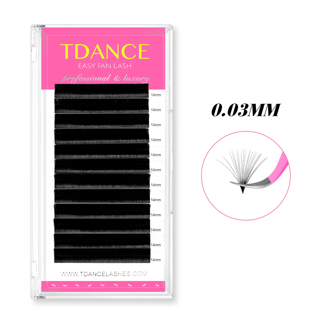 0.03MM Easy Fan Mega Volume Lashes USA – TDANCE